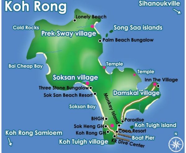 Ile Koh Rong Cambodge, guide, géographie et meilleures plages - Amo ...